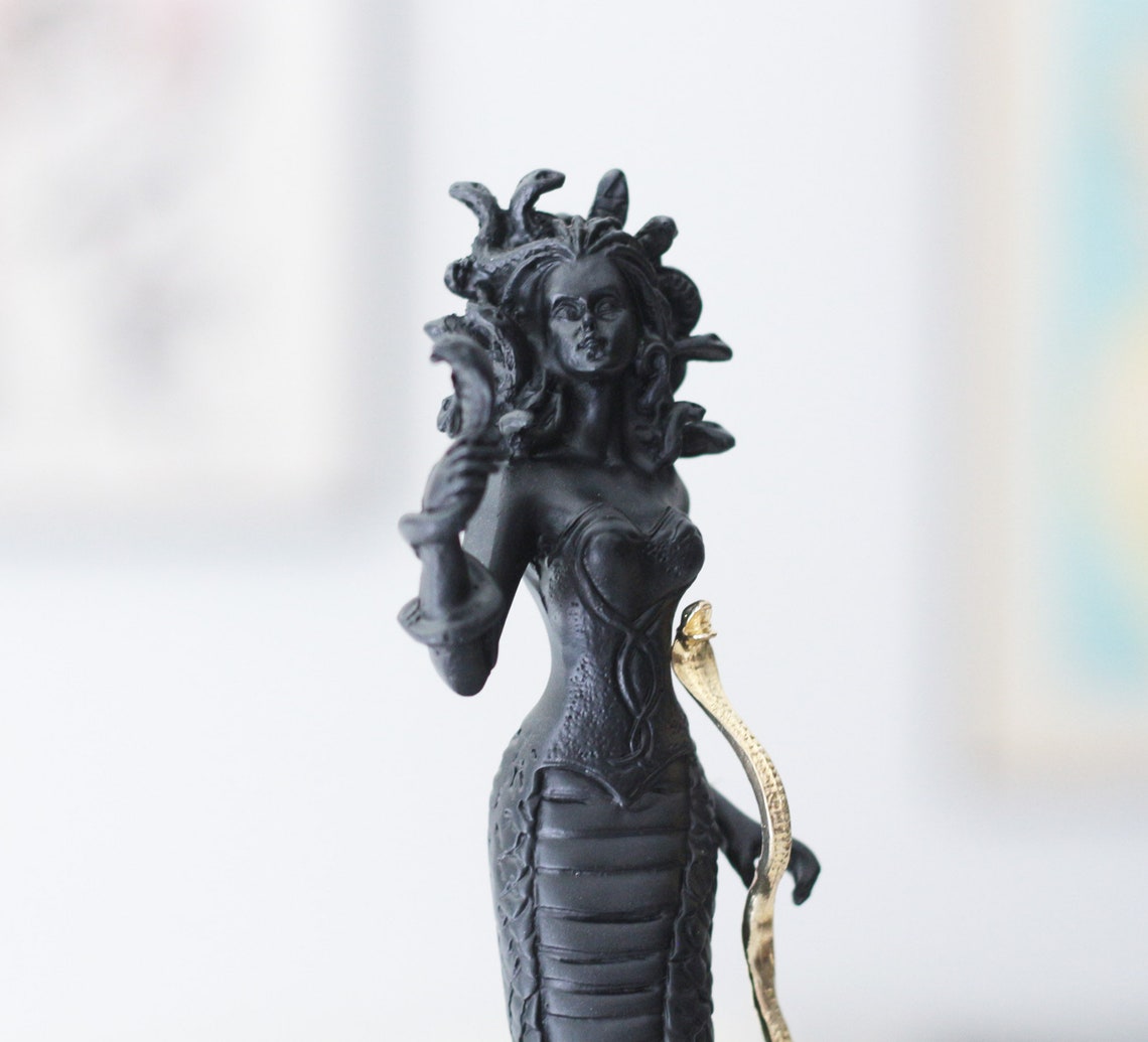 Medusa Statue Mermaid Figurine Ancient Greek Mythology Art - Etsy