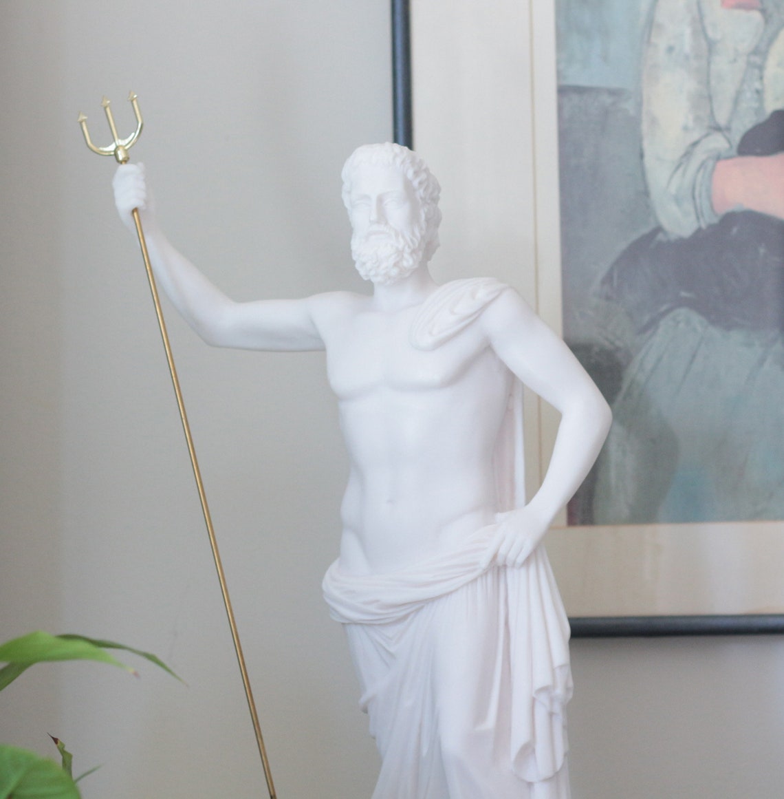 Poseidon Statue Ancient Greek God Marble Sculpture 60cm-24in | Etsy