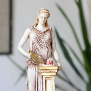 Hestia Statue Vesta Goddess Ancient Greek Sculpture Handmade - Etsy