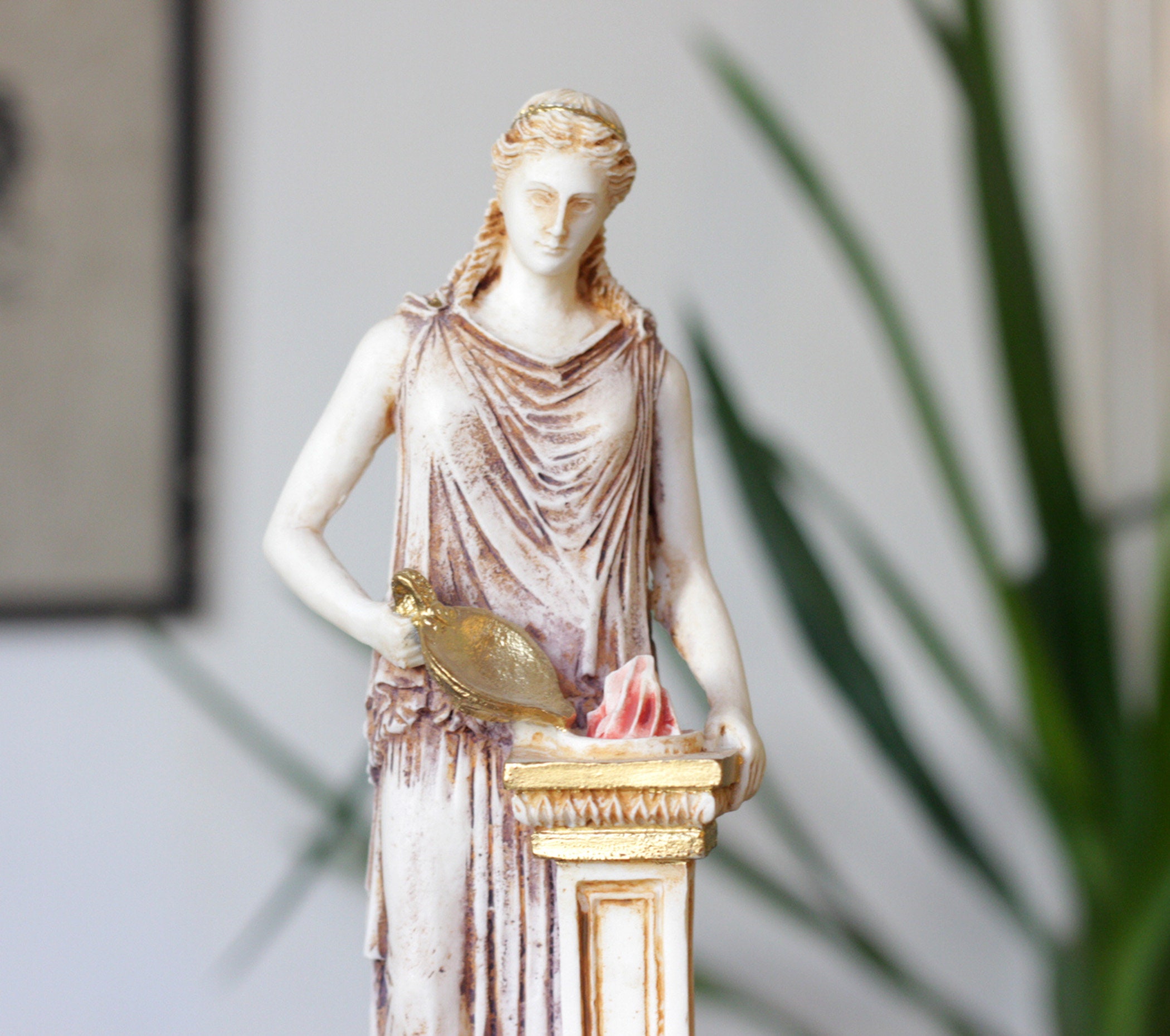 Hestia Statue Vesta Goddess Ancient Greek Sculpture Handmade - Etsy