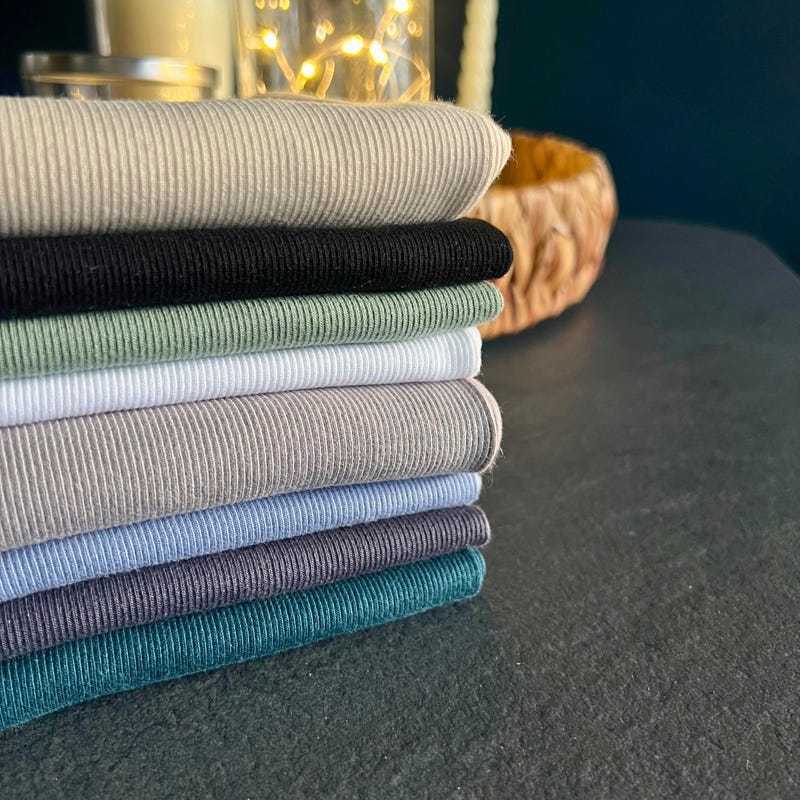 Ribbed Knit Fabric - Etsy