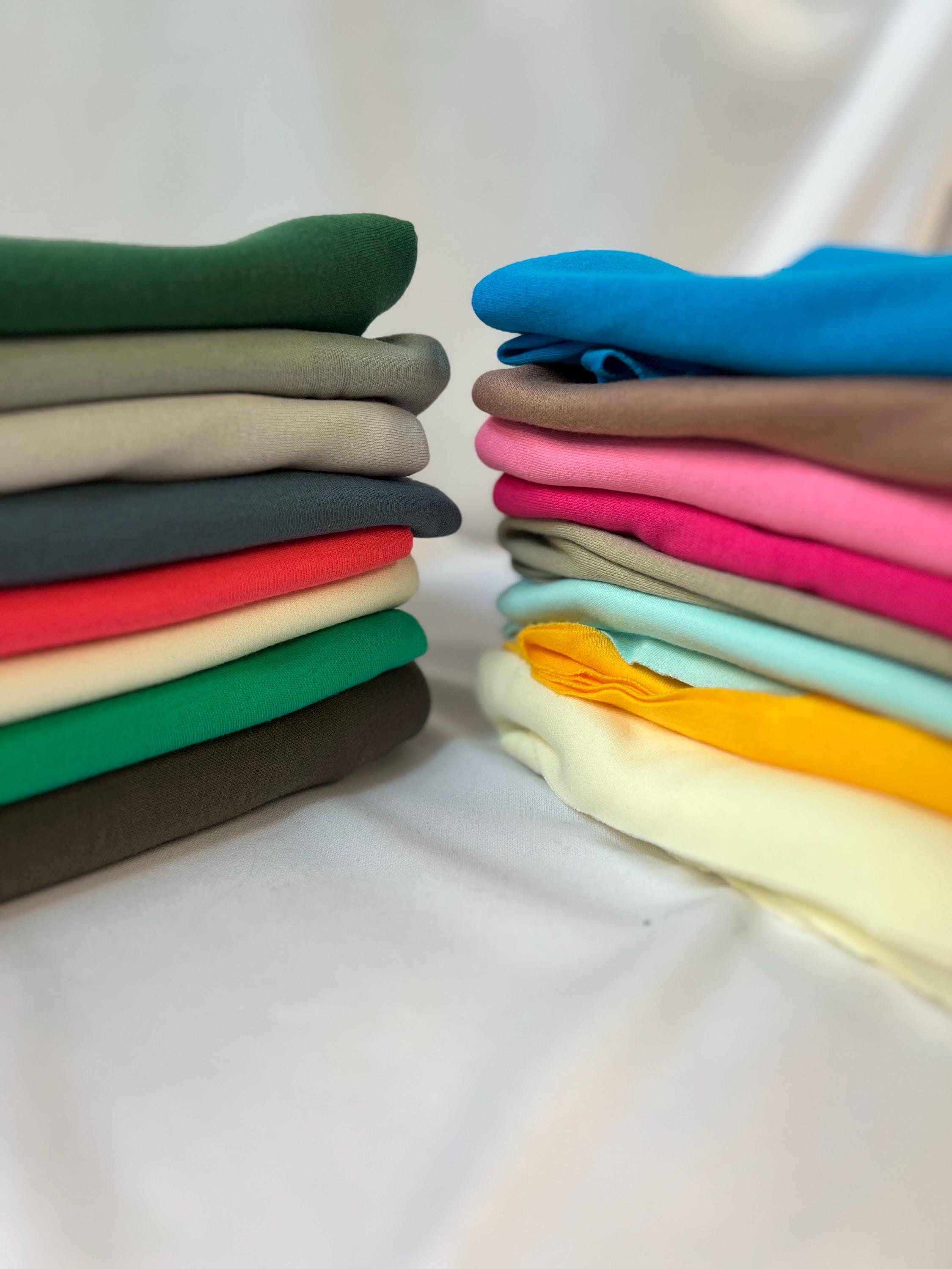 100% Cotton Knit Interlock Jersey Fabric, Knitted Combed Cotton Soft ...