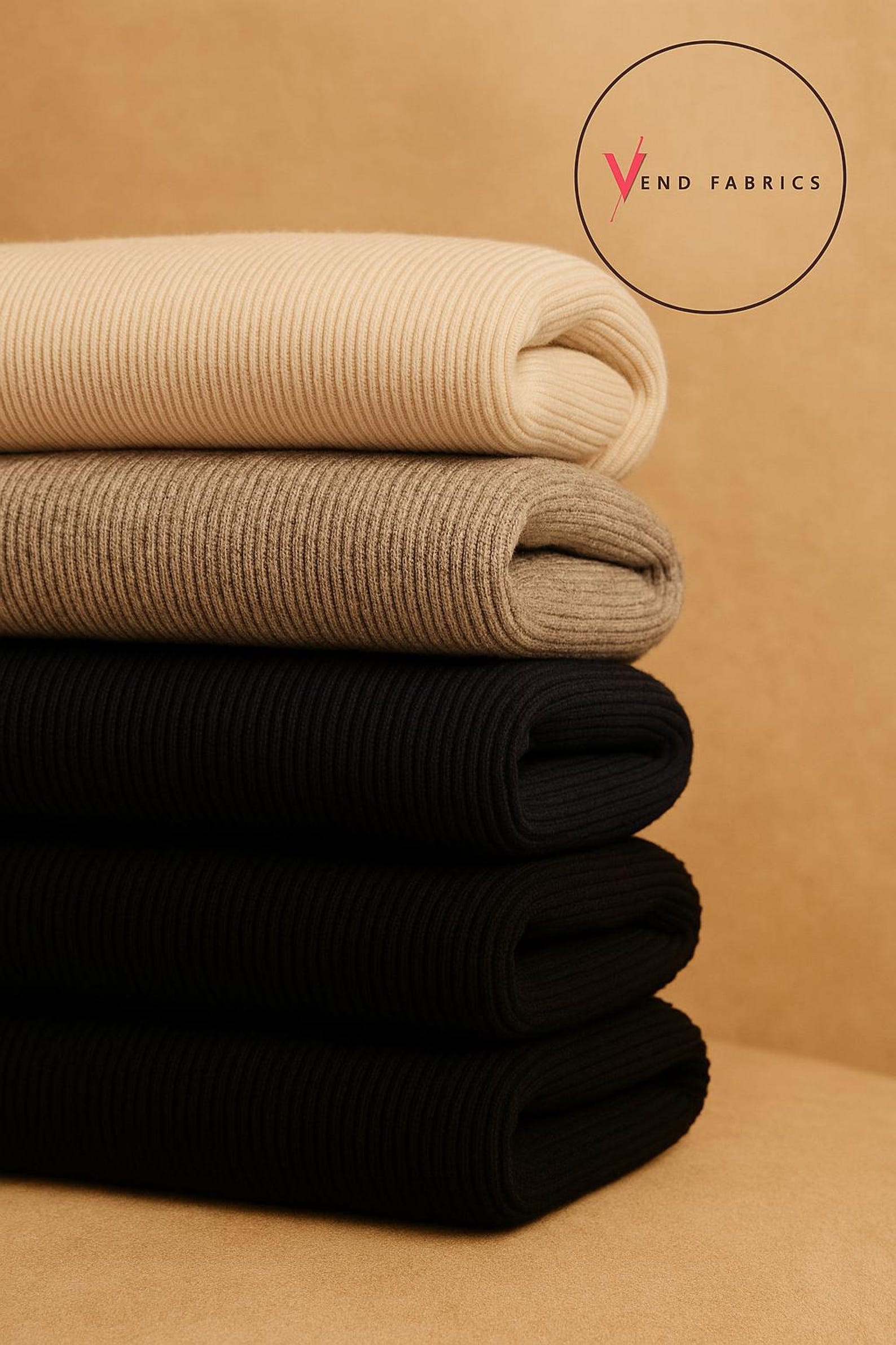 Premium Heavy Ribbed Cotton Fabric for Stylish Cuffs and Collars - Grey ...