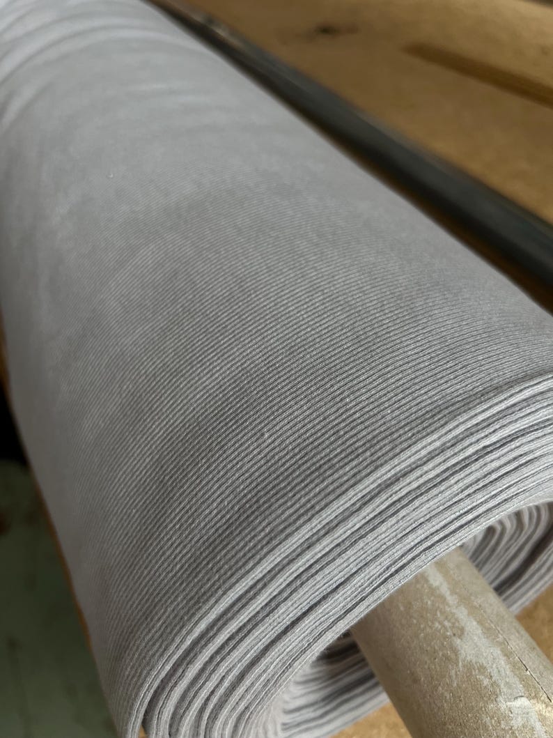 Cotton Jersey Knit Rib Fabric - 2 X 1 Luxury Ribbed Cuffing Stretch ...