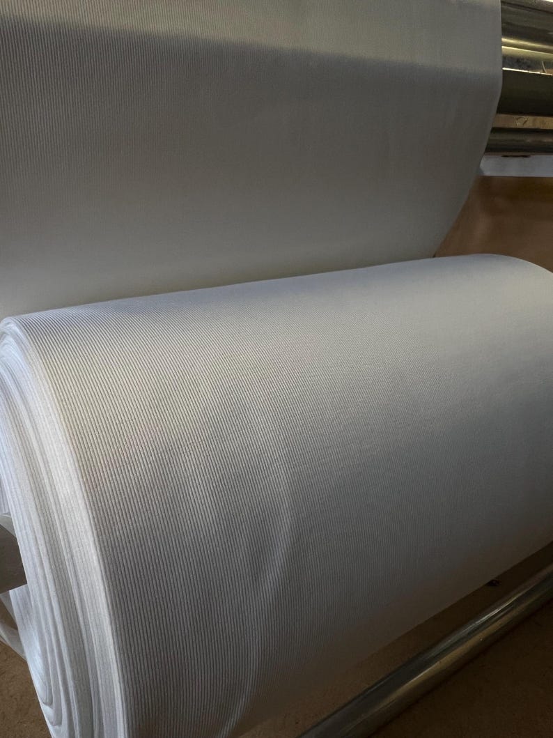 Cotton Jersey Fabric Ribbing, 2x2 Stretch Rib Knit Cuffing Waistband ...