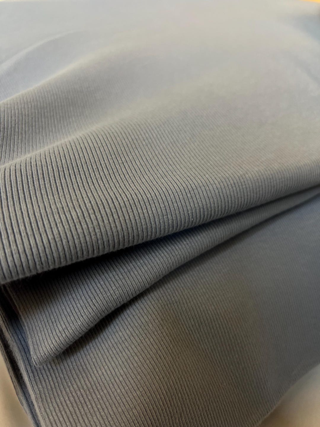 Cotton Jersey Fabric Ribbing, 2x2 Stretch Rib Knit Cuffing Waistband ...