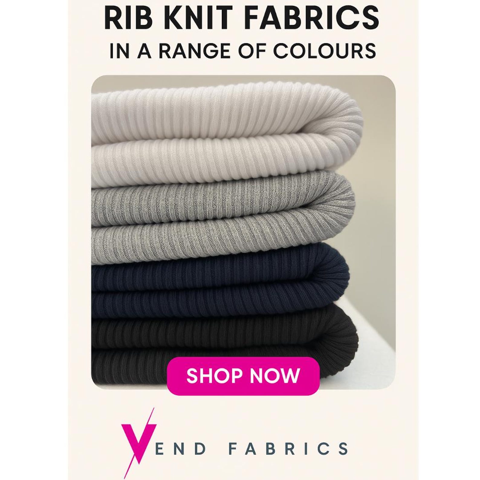 Premium Heavy Ribbed Cotton Fabric for Stylish Cuffs and Collars - Grey ...