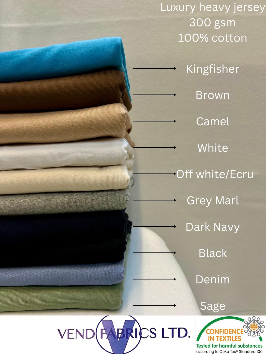 100% Heavy Cotton Jersey T-shirt Fabric - Thick Cotton Single Jersey ...