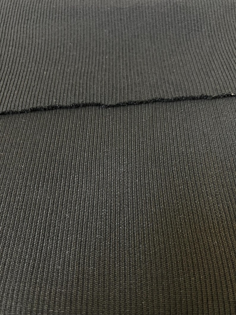 Heavy Chunky Fat Stretch Knit Ribbing Trim Fabric, Cotton Polyester ...