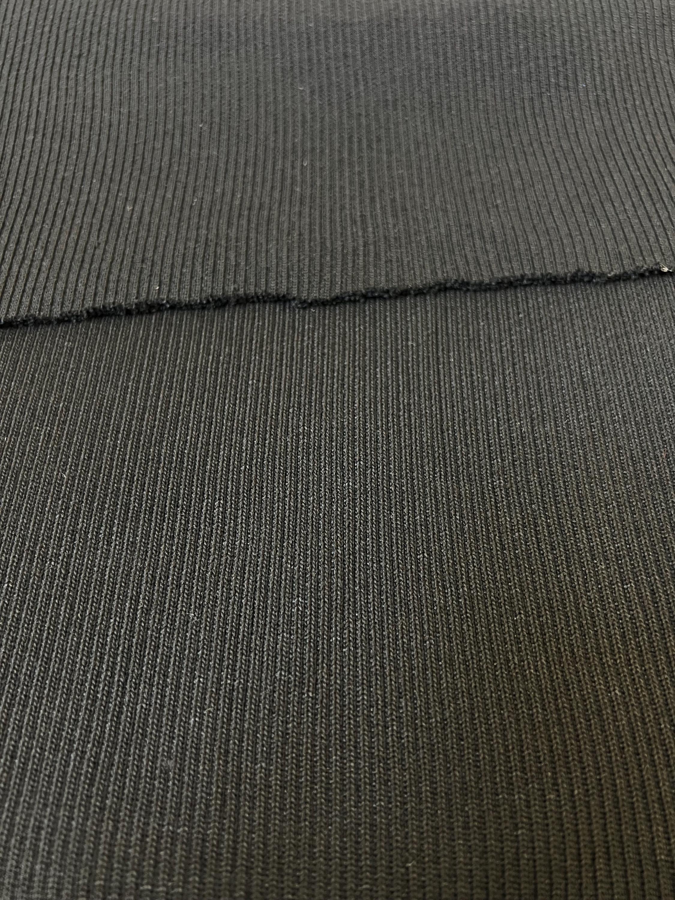 Heavy Chunky Fat Stretch Knit Ribbing Trim Fabric, Cotton Polyester ...