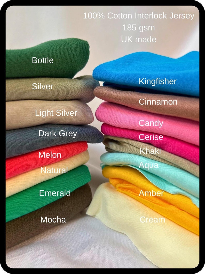 100% Cotton Knit Interlock Jersey Fabric - Baby Clothing T-shirt Fabric ...