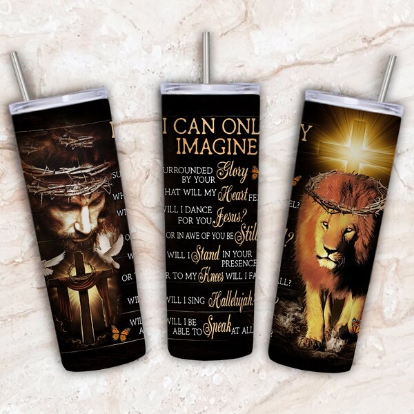 I Can Only Imagine Religious Tumbler Wrap - Etsy