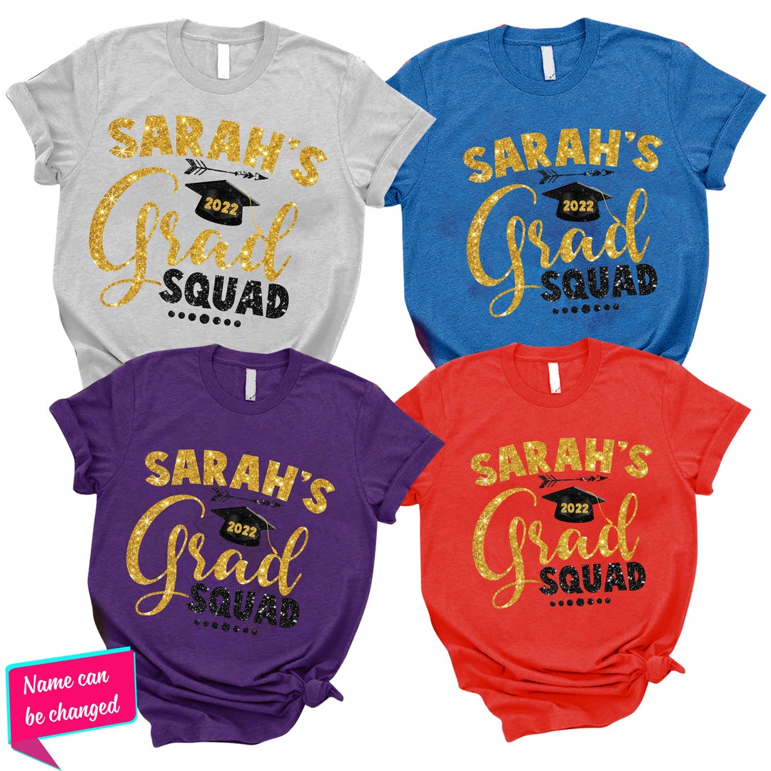 Personalized Grad Squad T-shirt Graduation Shirt Matching - Etsy