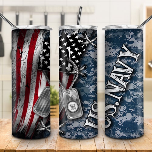 Super Navy 20oz Skinny Tumbler Wrap Digital Download PNG - Etsy