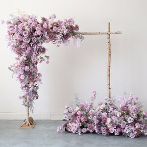 Purple Arch Flower Wedding Backdrop Decor Rose Flower Archway for ...
