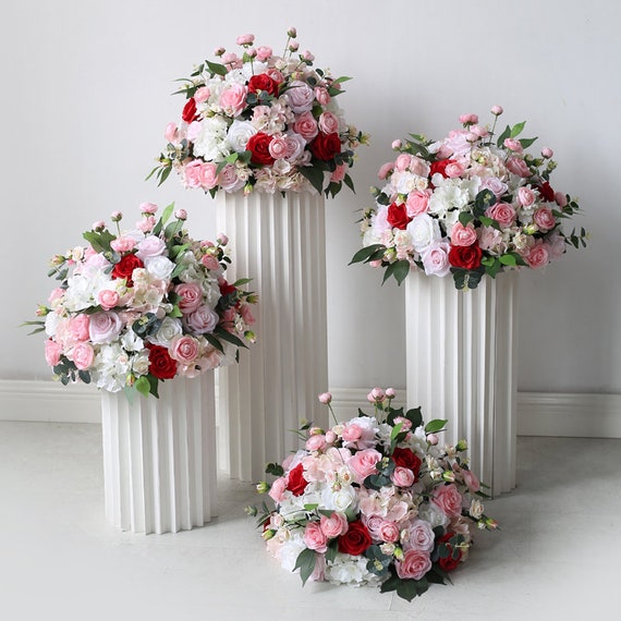 Pink Flower Wedding Flowers Top Table Decoration Wedding - Etsy