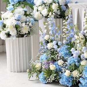 Blue Flower Centrepiece Floral Centrepiece Wedding Centrepiece Large ...