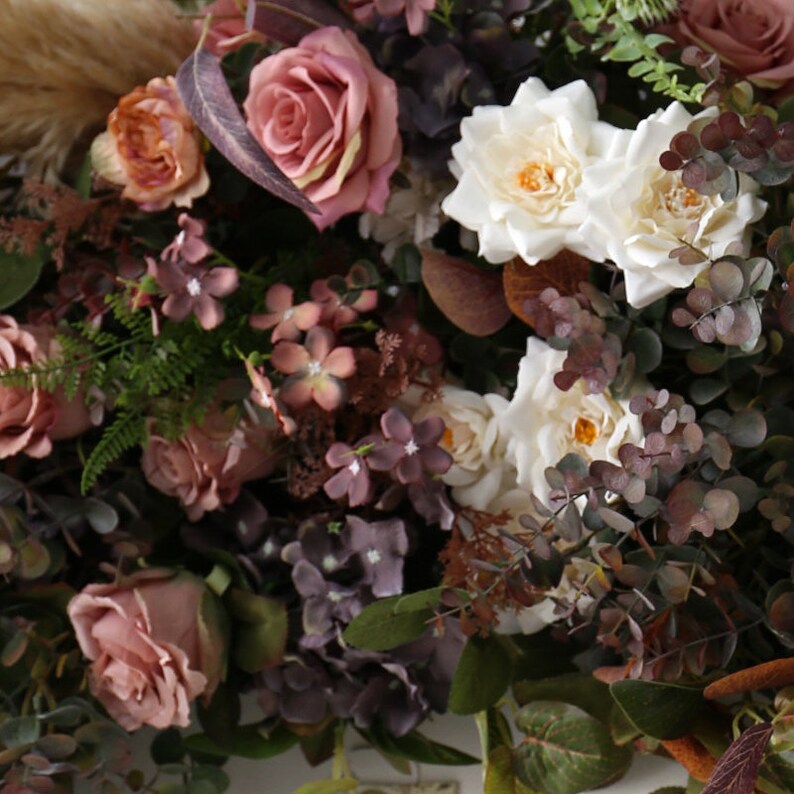 Artifical Flower Wedding Backdrop Arrangement Flower Wall for Hanging ...
