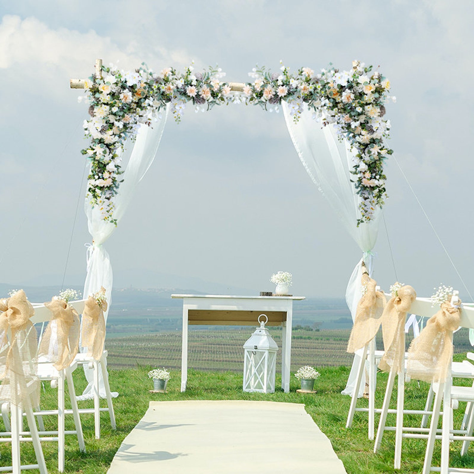 Wedding Flower Archway Wedding Corner Swag Wedding | Etsy