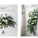 Blue Wedding Archway Flower wedding Corner Swag Wedding - Etsy