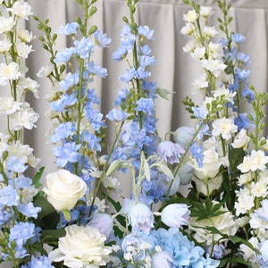 Blue Flower Centrepiece Floral Centrepiece Wedding Centrepiece Large ...