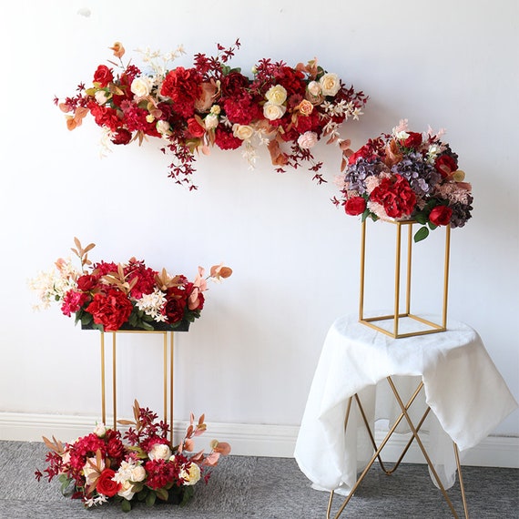 Red Wedding Decor Backdrop
