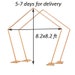 8.2x8.2 Ft Gold Arch Stand Wedding Backdrop Flower Stand Metal - Etsy