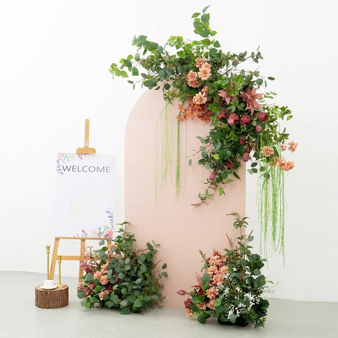 Artificial Flowers Wedding Arch ,greenery Wedding Arches for Ceremony ...