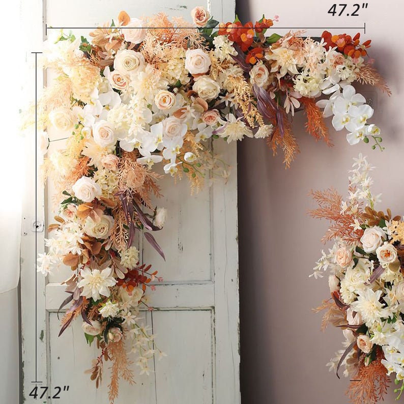Wedding Archway Flower Wedding Corner Swag Outdoor Wedding - Etsy
