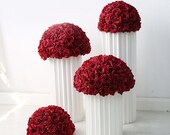 Red Rose Wedding Centerpiece Flower Wedding Top Table - Etsy