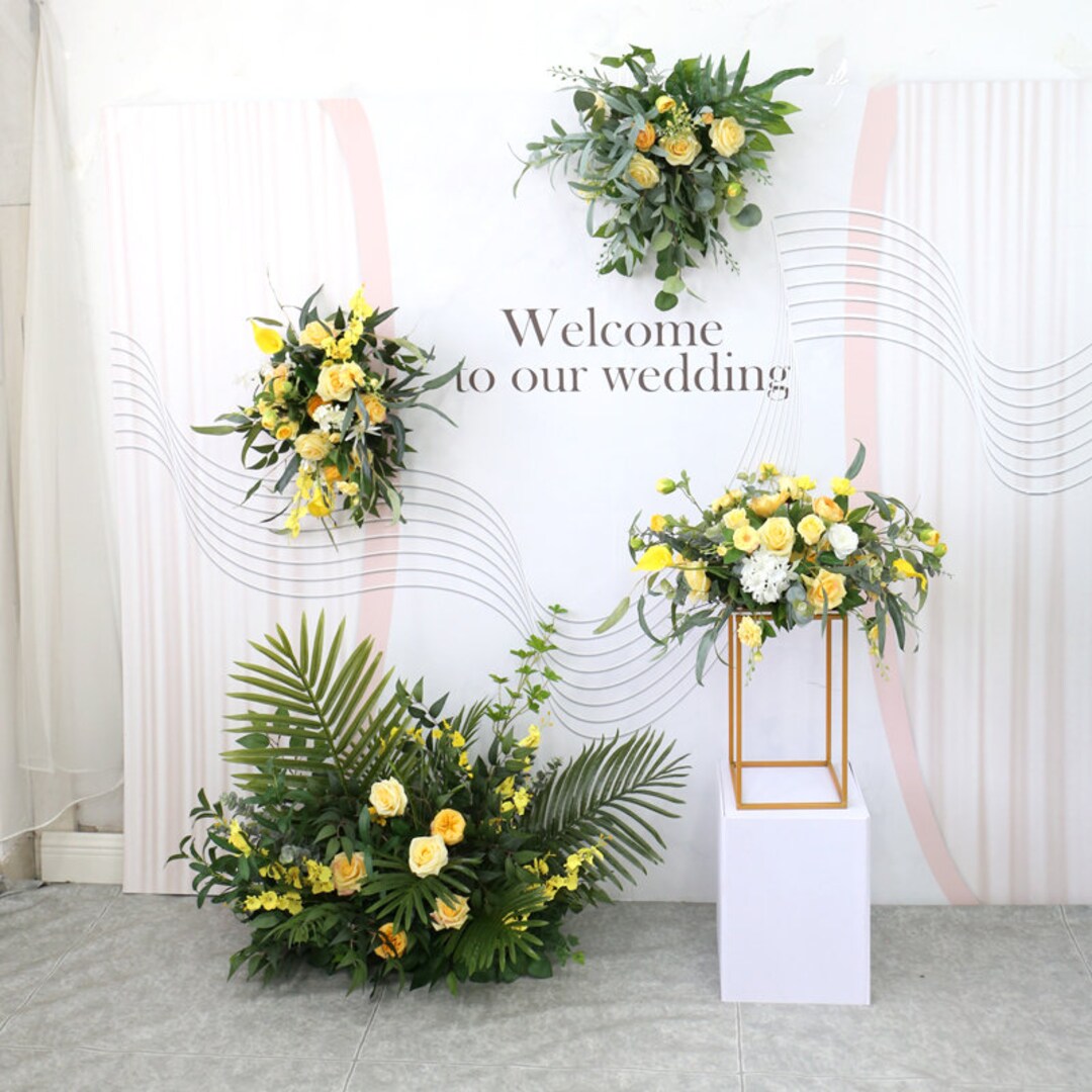 Wedding Backdrop for Reception Wedding Flower Garland for Arch Table ...