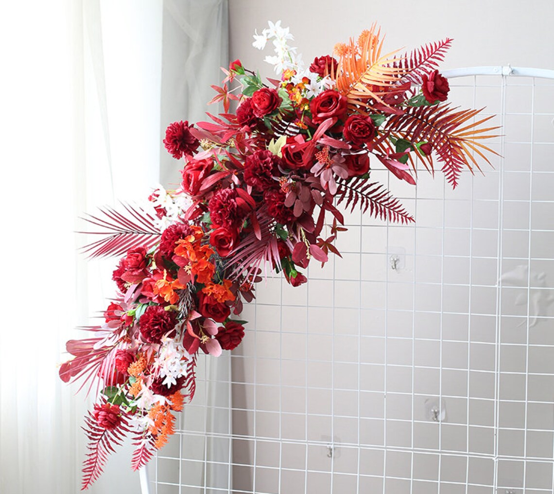 Circle Wedding Arch Flowers Wedding Corner Swag Wedding - Etsy