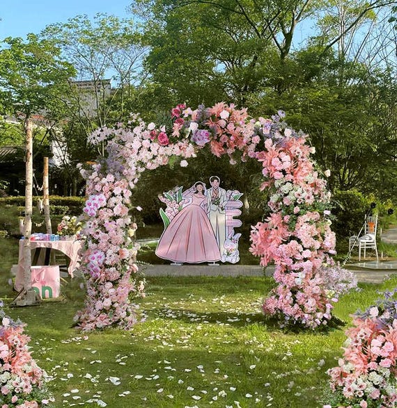 Pink Flower Wedding Arch Wedding Arch Backdrop Ideas Pink Draped