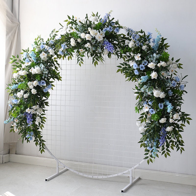 Blue Wedding Archway Flower wedding Corner Swag Wedding - Etsy
