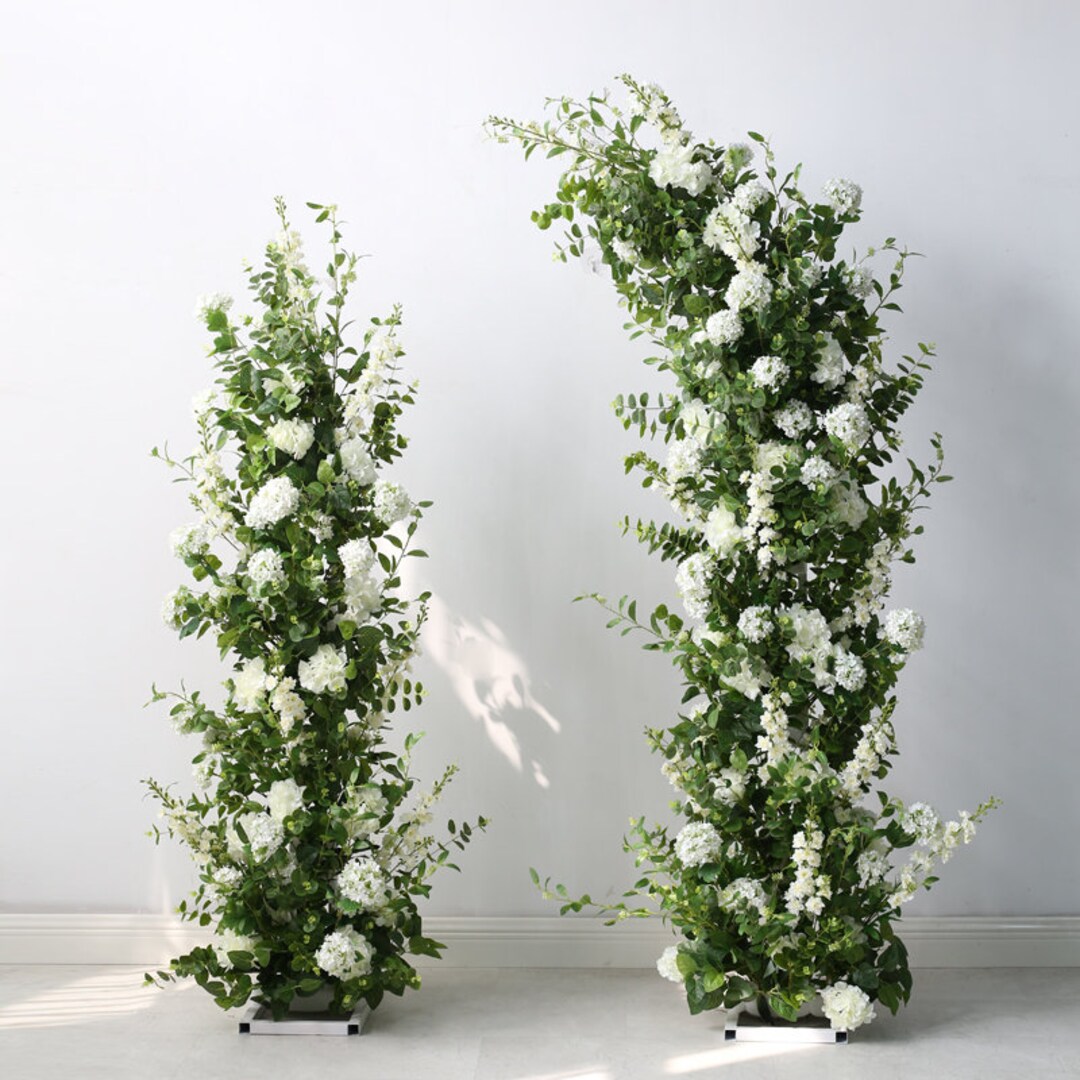 Greenery Arch Flower Wedding Backdrop Decor White Flower Archway for ...