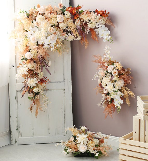 Wedding Archway Flower Wedding Corner Swag Outdoor Wedding - Etsy Canada