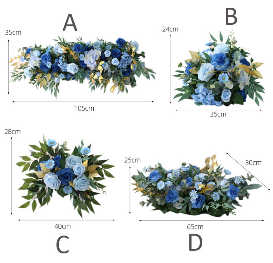 Blue Wedding Archway Wedding Corner Swag Outdoor Wedding - Etsy