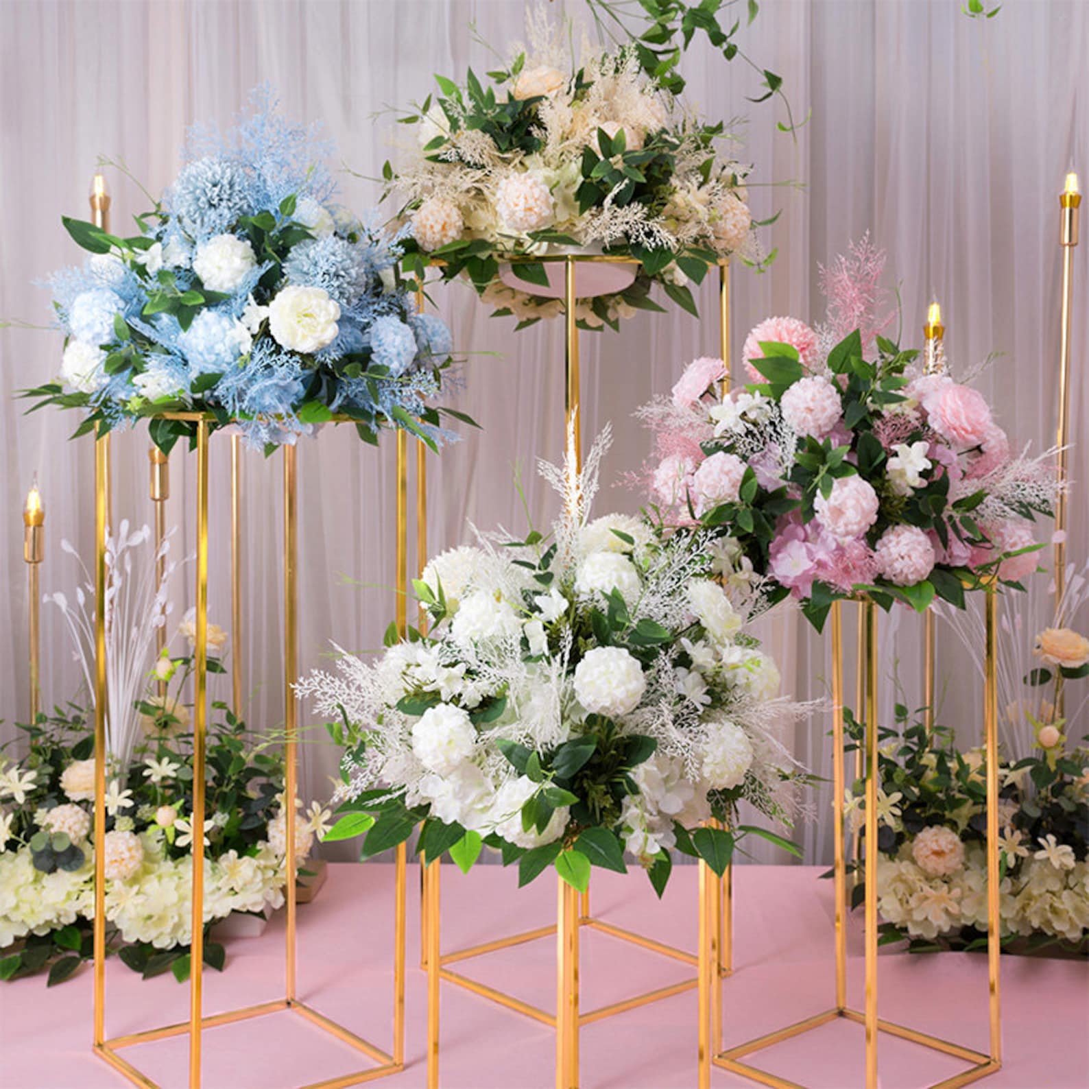4pcs/set Rectangular Wedding Centerpieces Flower Stand for - Etsy Canada