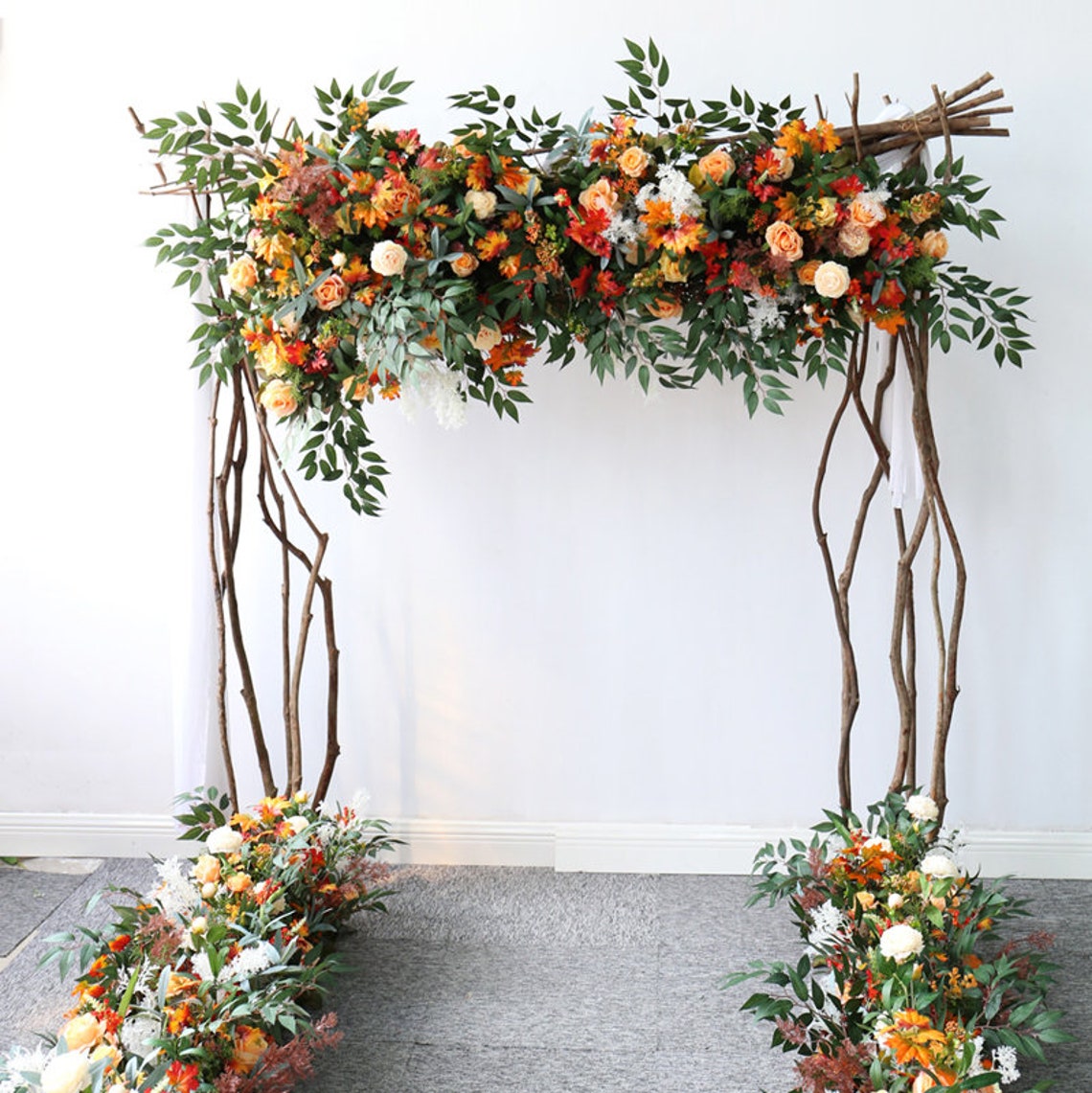 Fall Floral Arch Swag Wedding Archway Flower Garland - Etsy