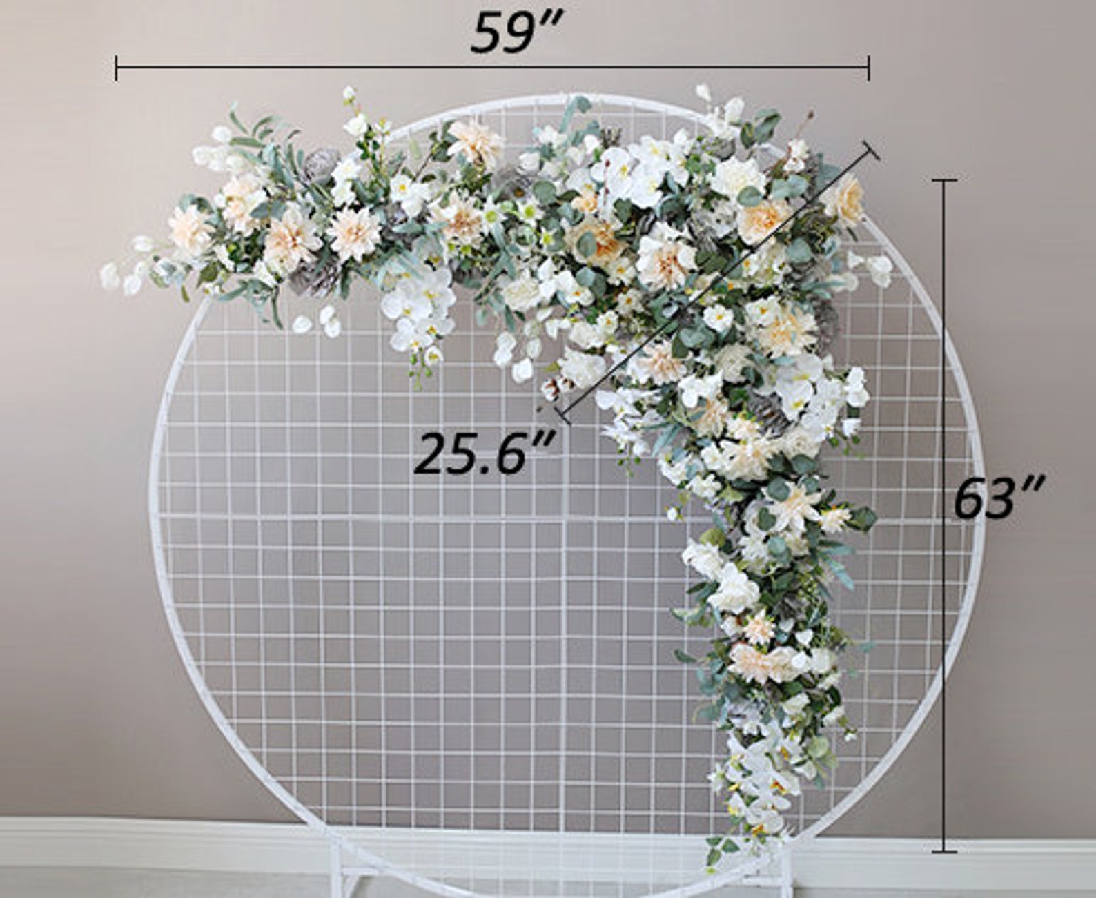 Wedding Flower Archway Wedding Corner Swag Wedding - Etsy