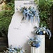 Blue Wedding Archway Flower Wedding Corner Swag Outdoor - Etsy