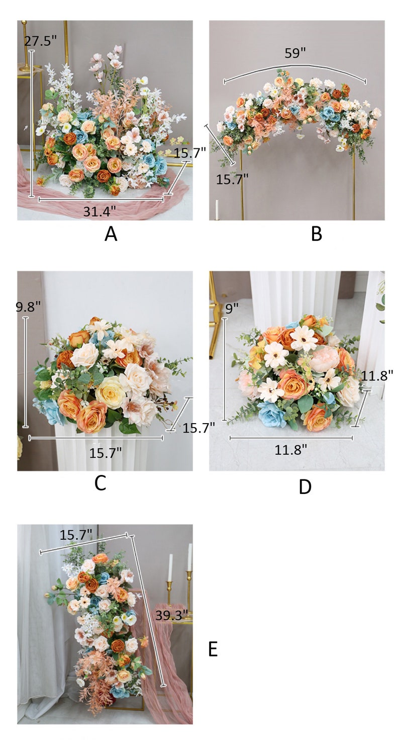 Fake Floral Arch Swag Wedding Archway Backdrop Flower Garland - Etsy