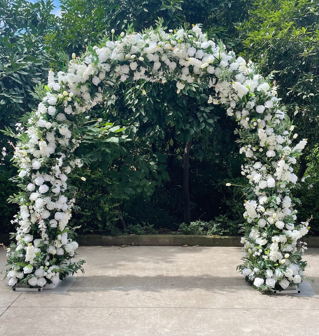 White Flower Arch With Stand ,wedding Arches for Ceremony Flower ...