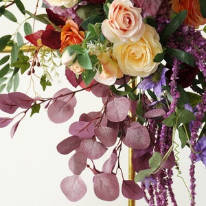 Vintage Floral Arch Swag Wedding Archway Backdrop Flower Arrangements ...