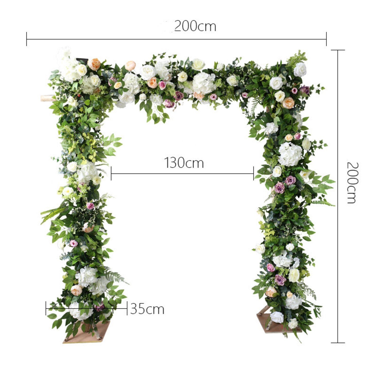 Wedding Flower Backdrop Floral Table Runner Decor Corner Wedding Flower ...