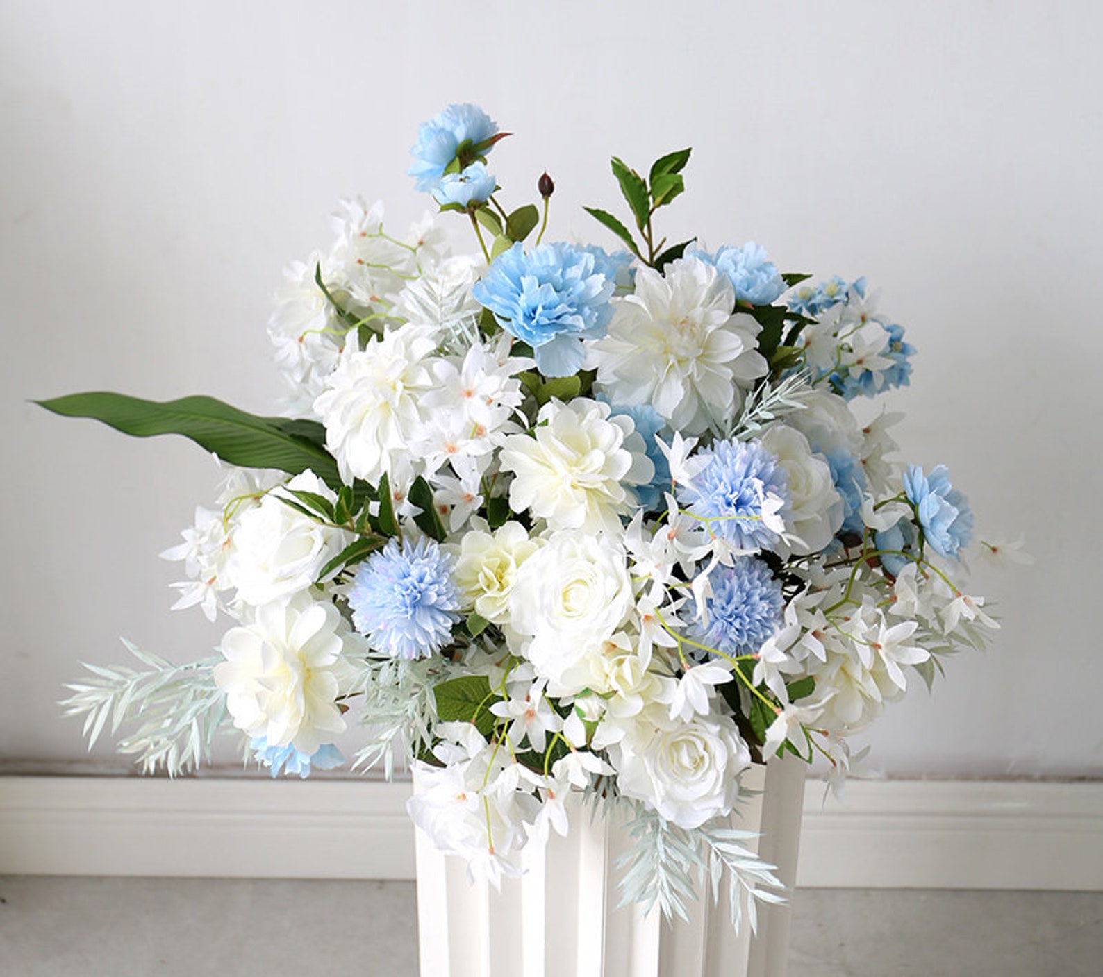 Blue Flower Centrepiece Floral Centrepiece Wedding Centrepiece Large ...