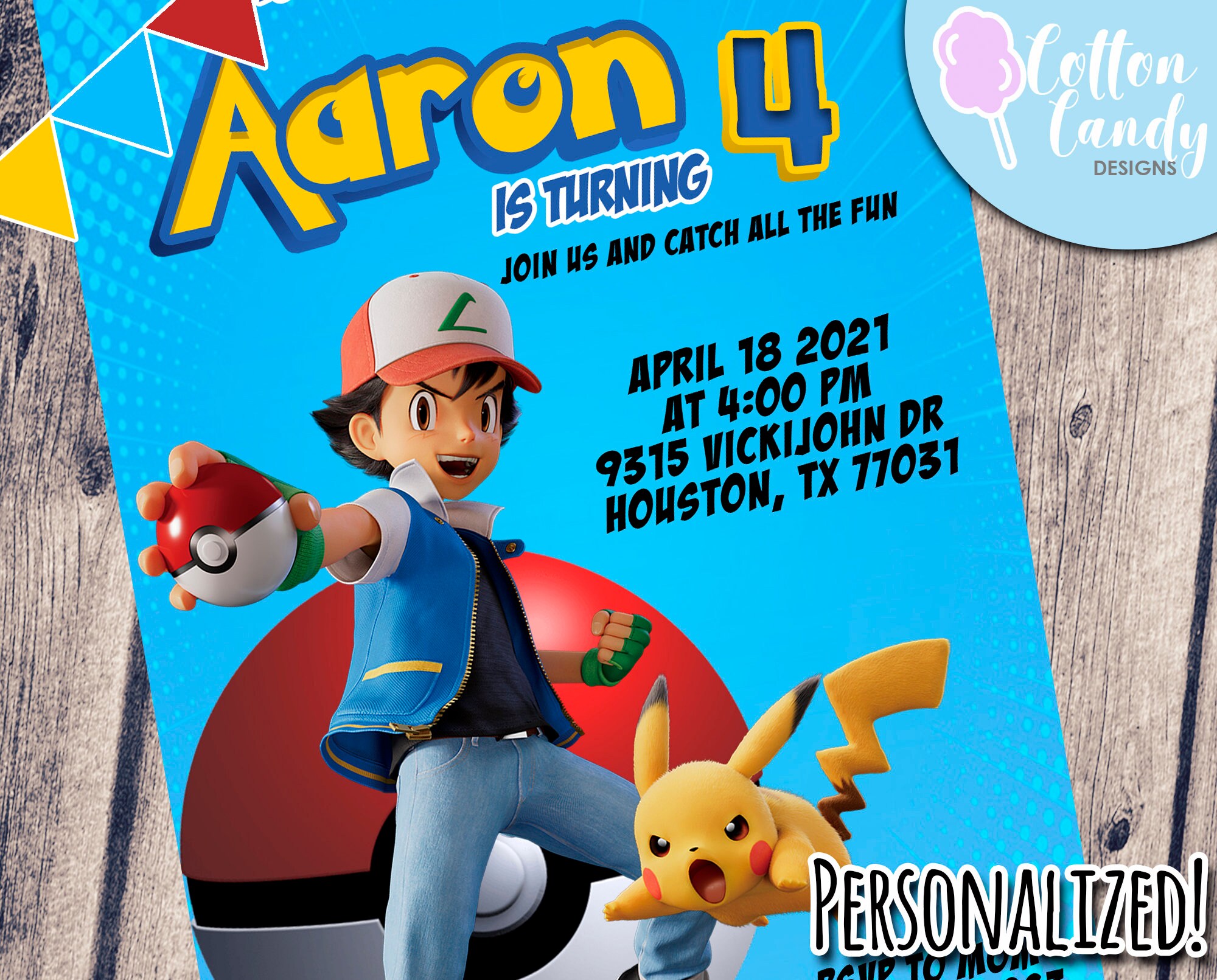 Invitación Pokemon fiesta de cumpleaños pokemon invitación - Etsy España