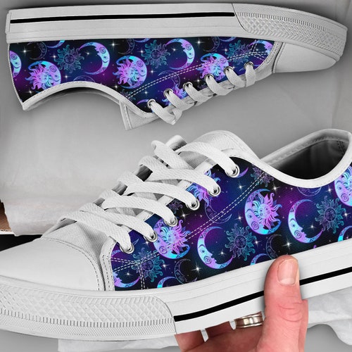 Sun and Moon Shoes Moon Sneakers Casual Shoes Moon Cult - Etsy