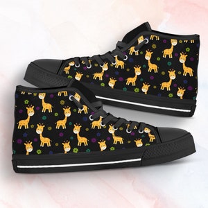 Cute Giraffe Shoes Kawaii Sneakers Cute Clothing Giraffe Gifts Custom ...