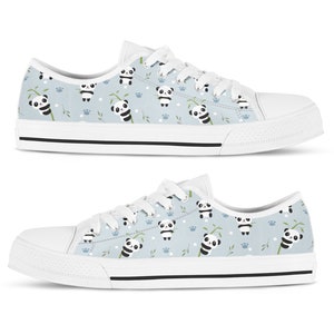 Cute Panda Shoes Panda Sneakers Panda Shoes Casual Shoes Panda Lover ...